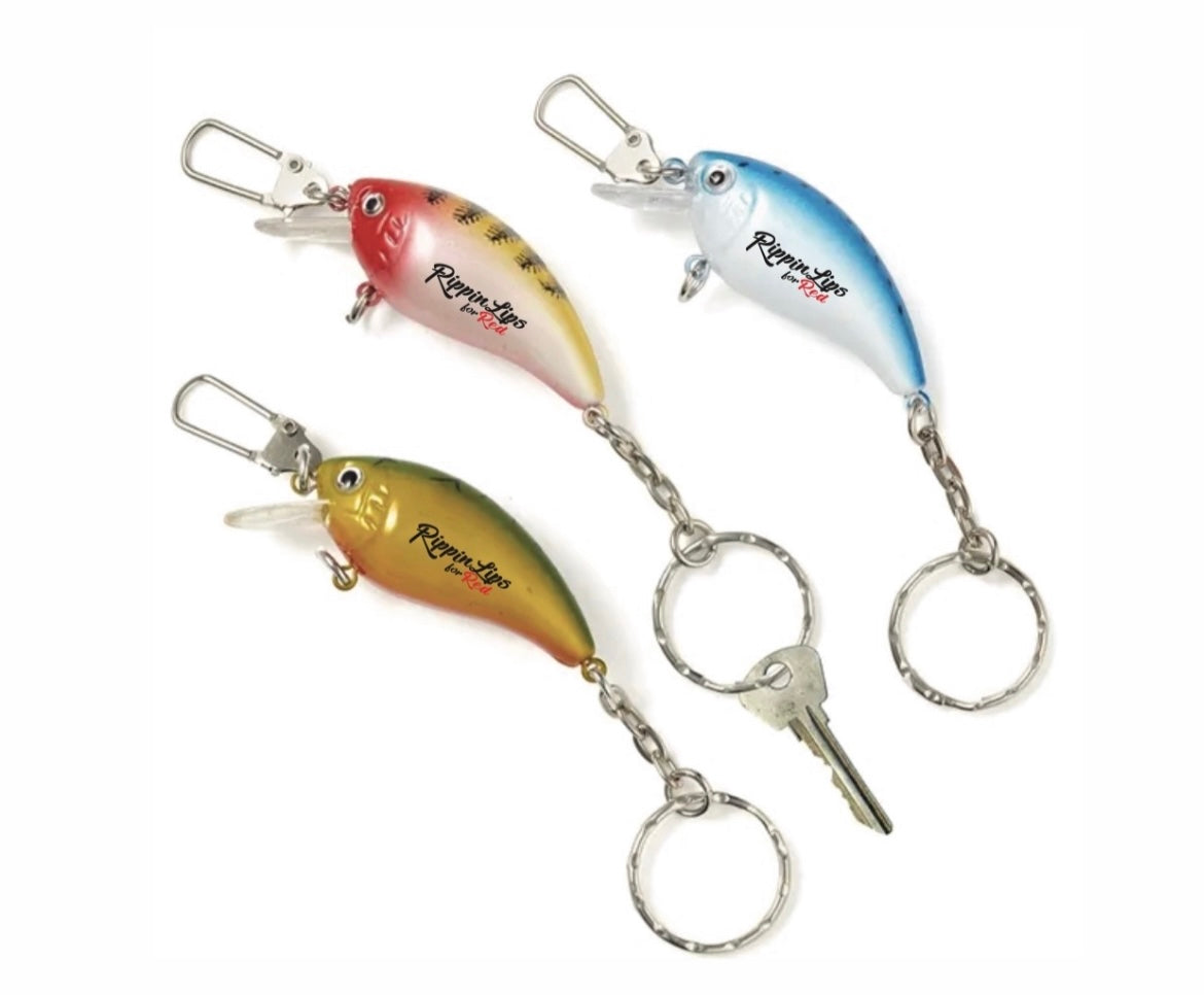 Lure Keychain with Logo – Rippin Lips For Red